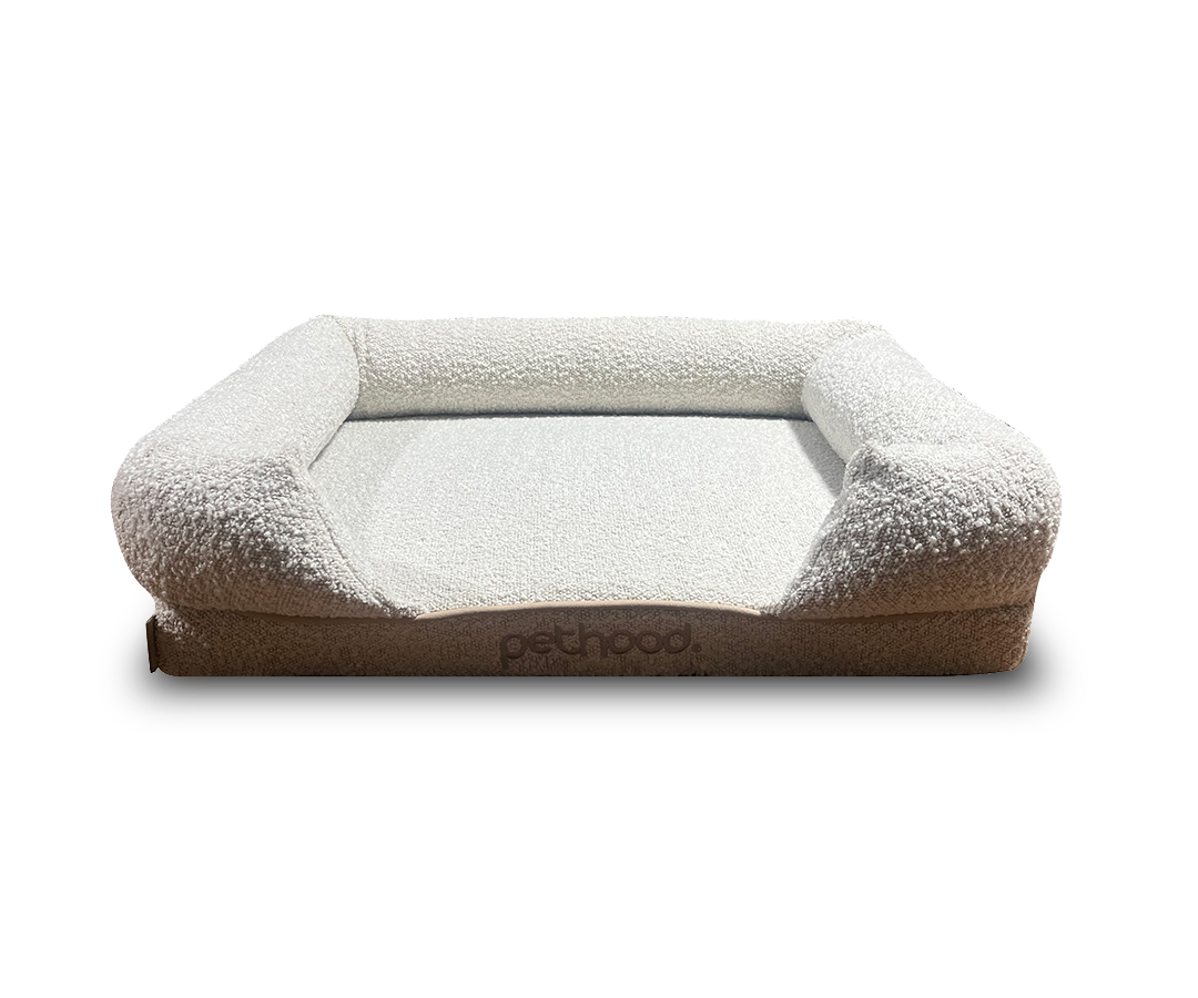 Coco Cosy Pet Bed Large Boucle Cream - Pethood